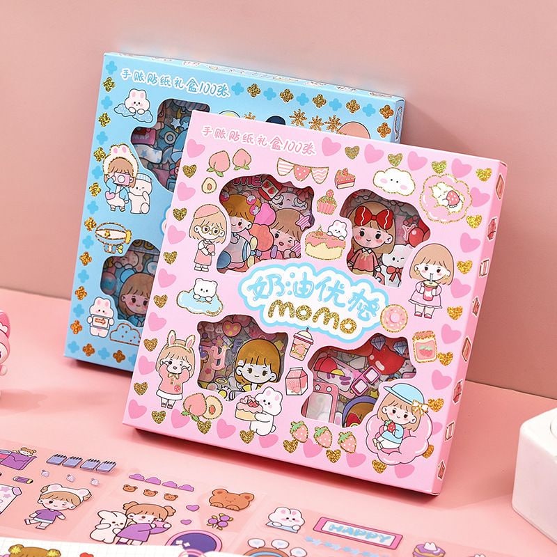 [100PCS] Korean 2D Cartoon Sticker Waterproof | Shopee Philippines