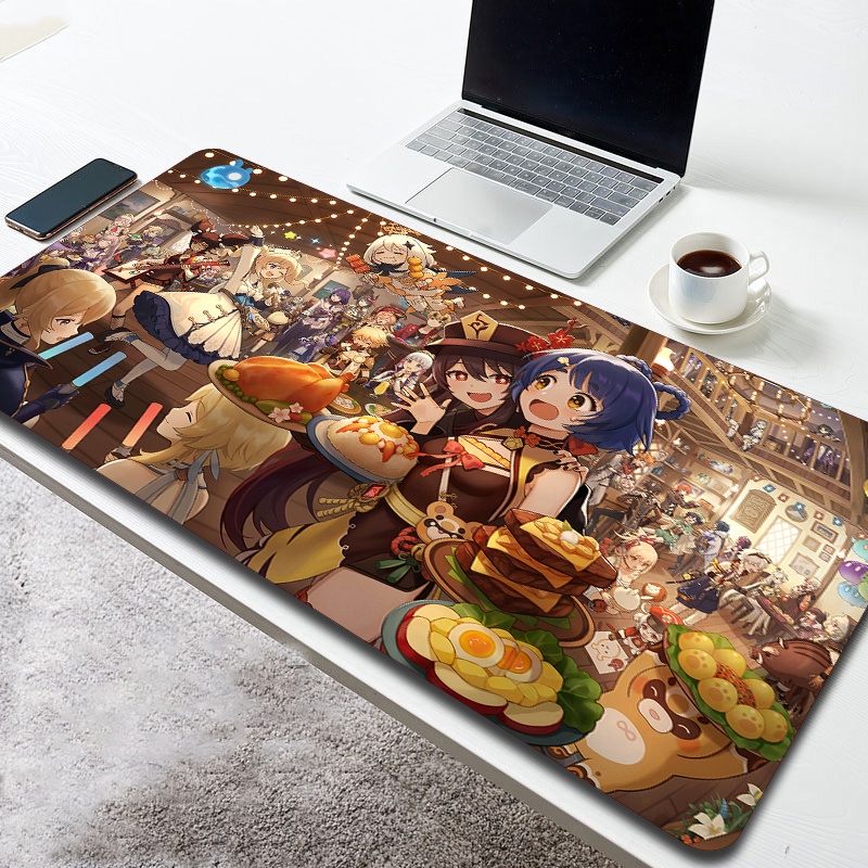 Genshin Impact Game Sexy Anime Mouse Pad Laptop Play Mat Gaming Room ...