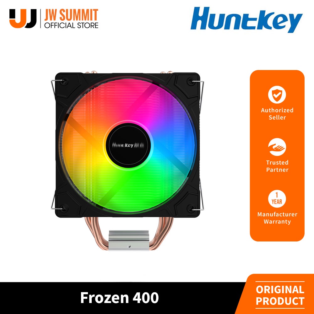 Huntkey Frozen 400 Dazzle RGB Cooling King 120mm CPU Cooler Removable ...