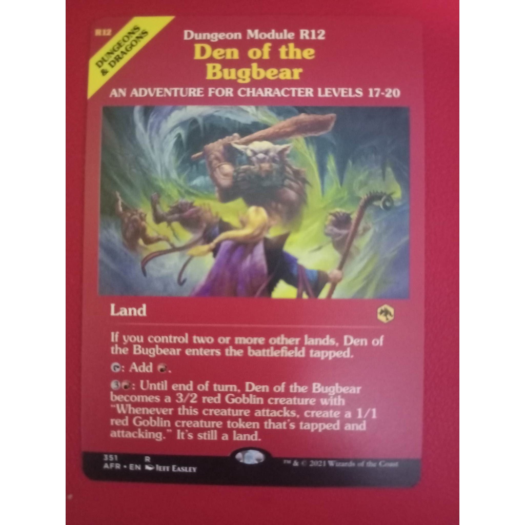 MTG Magic: The Gathering - Den of the Bugbear AFR | Shopee Philippines