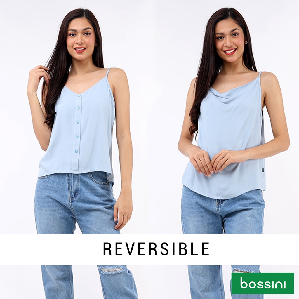 Bossini Ladies Woven Plain Bold Twill Sleeveless Blouse OST04-0012 ...