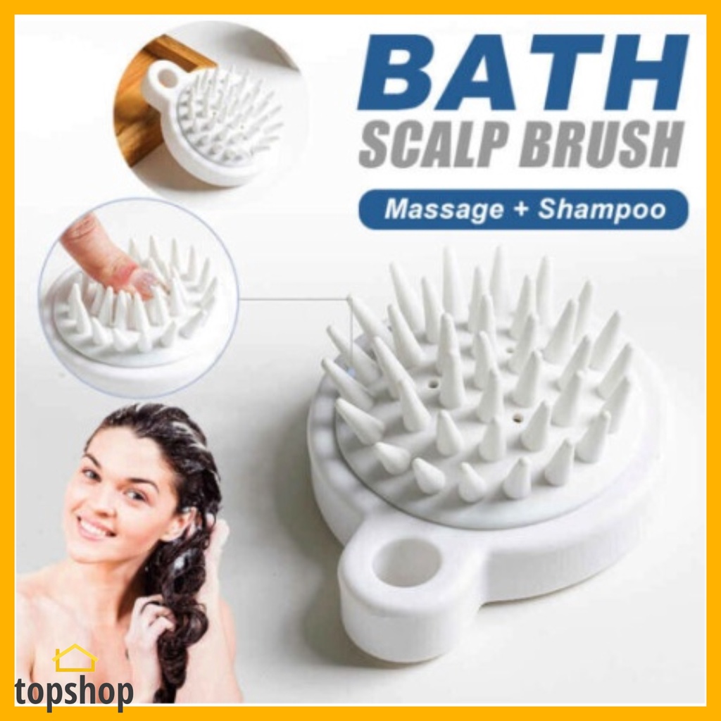 TOPSHOP Japanese Silicone Scalp Massager Shampoo Brush Head Shower ...