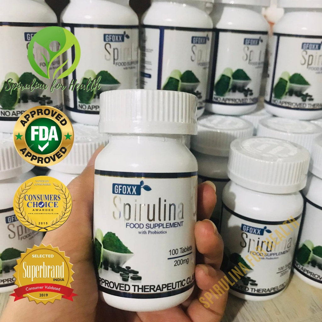GFOXX SPIRULINA + PROBIOTICS FOOD SUPPLEMENTS - FDA HALAL CERTIFIED ...