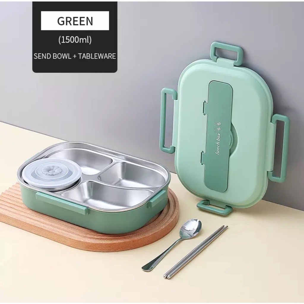 Lunch Box 304 Stainless Steel Lunch Box For Kids Adults Portable bento ...