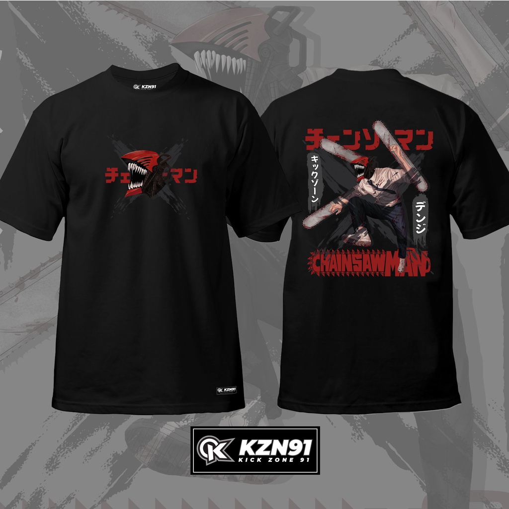 Chainsaw Man Anime Tshirt KZN91 | Shopee Philippines