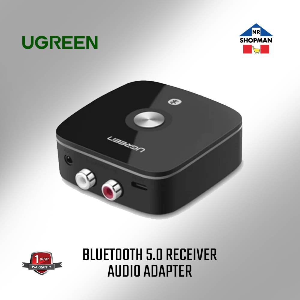 UGREEN Wireless Bluetooth 5.0 Audio Receiver w/ 3.5mm & 2RCA Adapter ...