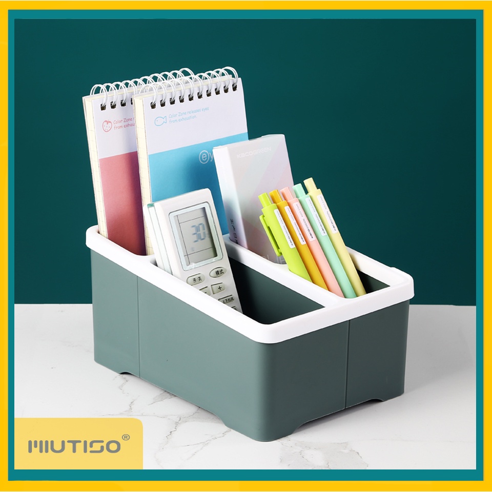 Miutiso Makeup Organizer Caddy Bin with 4 Sections for Vanity Desk ...