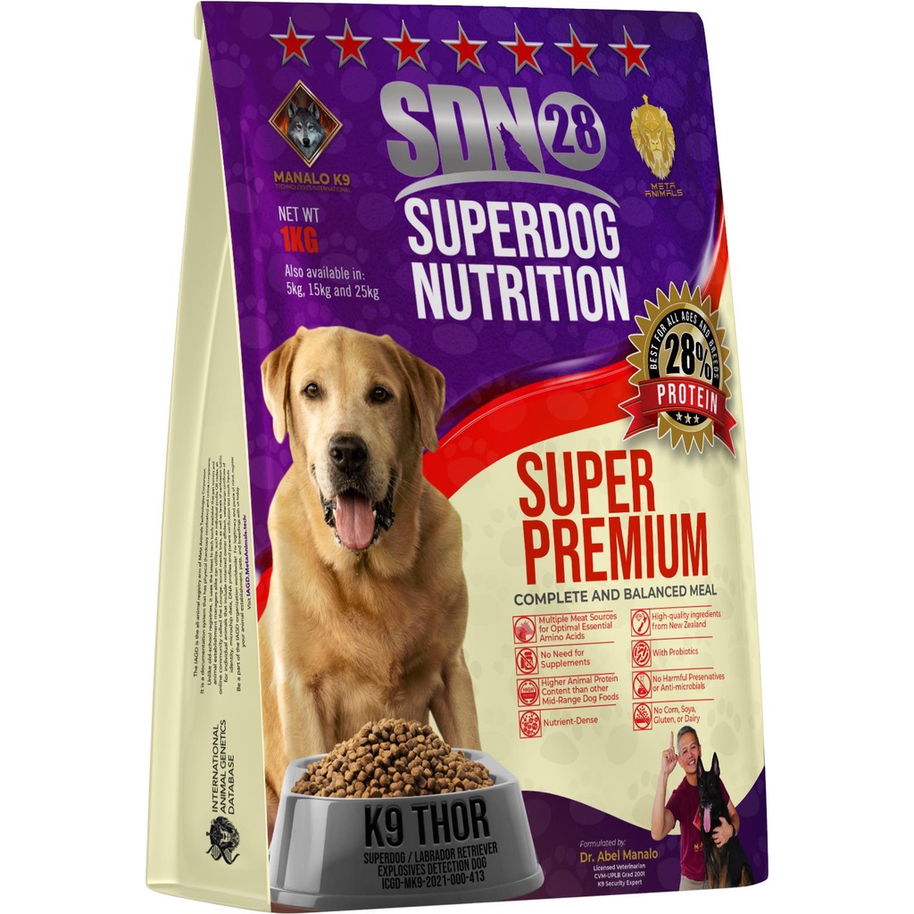 1 kg SDN Superdog Nutrition 1 kg Manalo K9 1 kg SDN Dog Food Original 1 ...