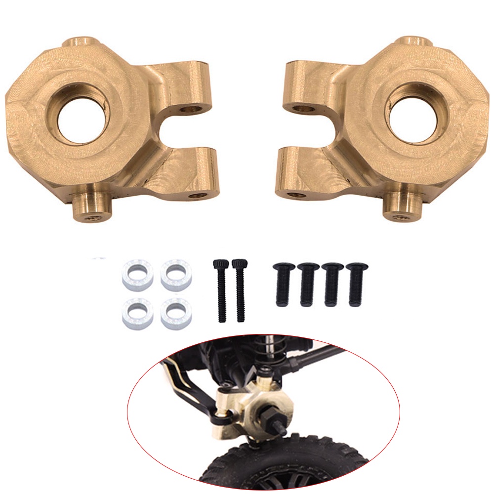 TRX4M Brass Steering Blocks Knuckle for 1/18 RC Crawler Car TRX4-M ...