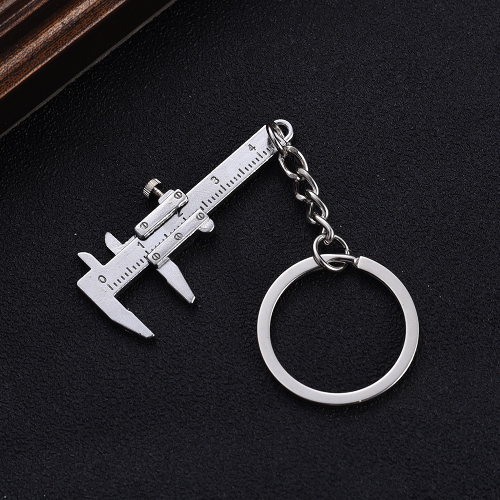 Mini Vernier Caliper Keychain Measuring Tool/Key Ring Simulation Model ...