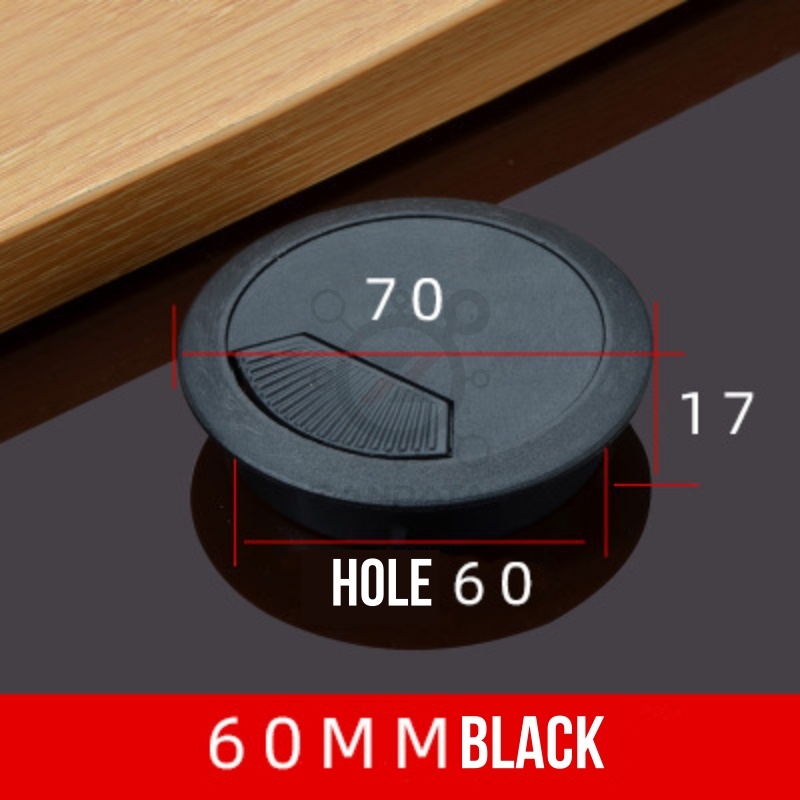 High Quality Computer Desk Table Grommets Cable Wire Hole Plastic Cover ...