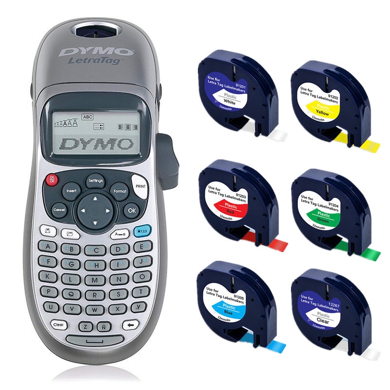 BYZ TAPE Dymo LetraTag LT-100H label maker Handheld Label Printer suit ...