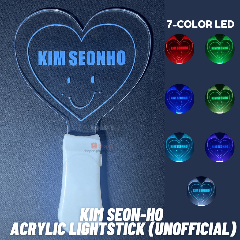 Kim Seon-ho Acrylic Lightstick 7-color LED UV Print (Unofficial ...