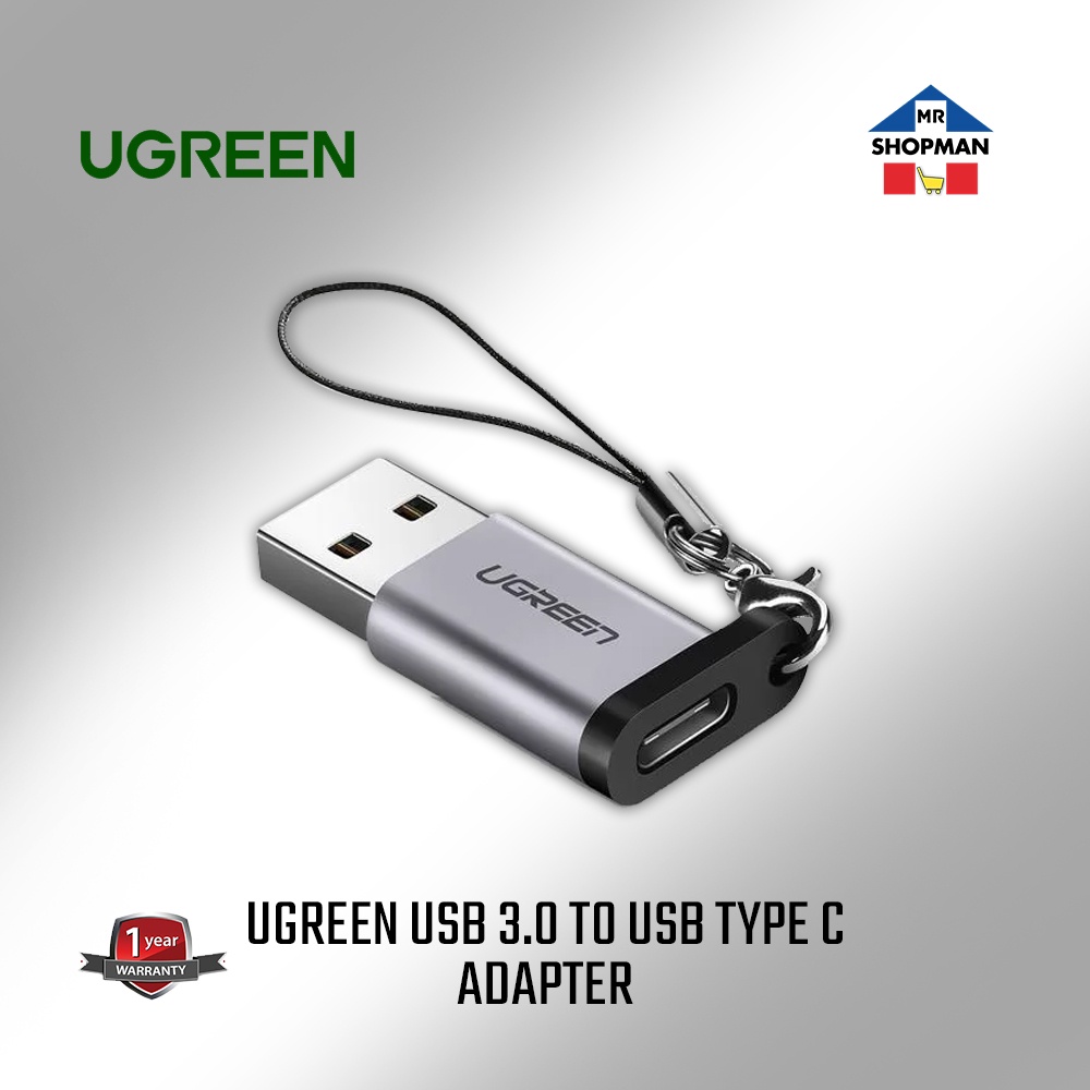 UGREEN 50533 USB 3.0 to USB Type C Adapter Gray US276 | Shopee Philippines