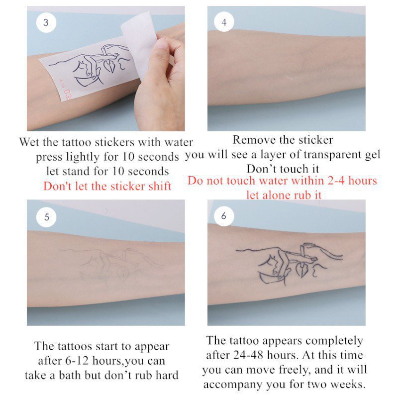 sticker Tattoo Lasts 15 Days Tattoo Sticker Waterproof Long Lasting ...