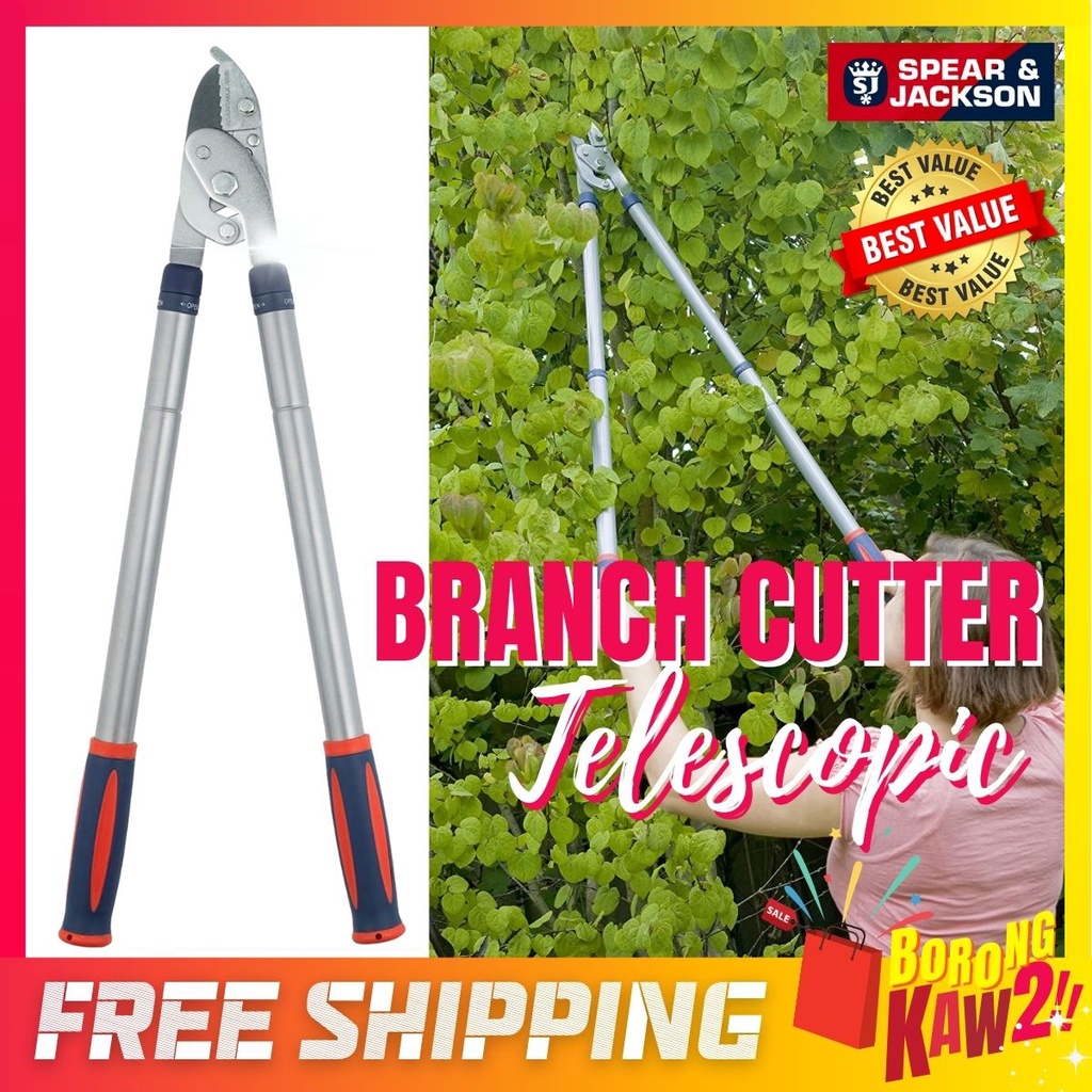 Razorsharp Steel Telescopic Anvil Lopper Heavy Duty Branch Cutter ...