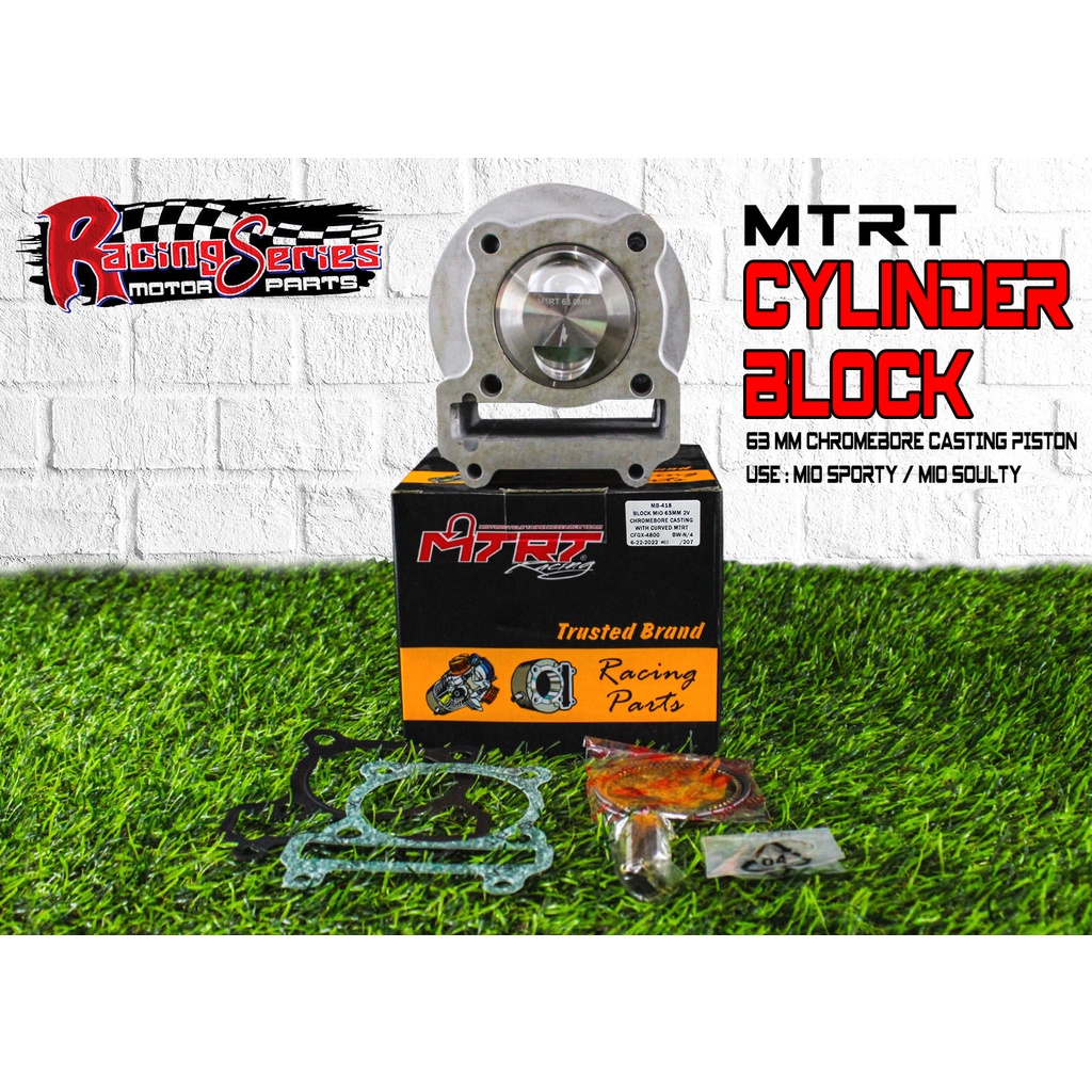 MTRT mio sporty chromebore block casting piston (63MM) | Shopee Philippines