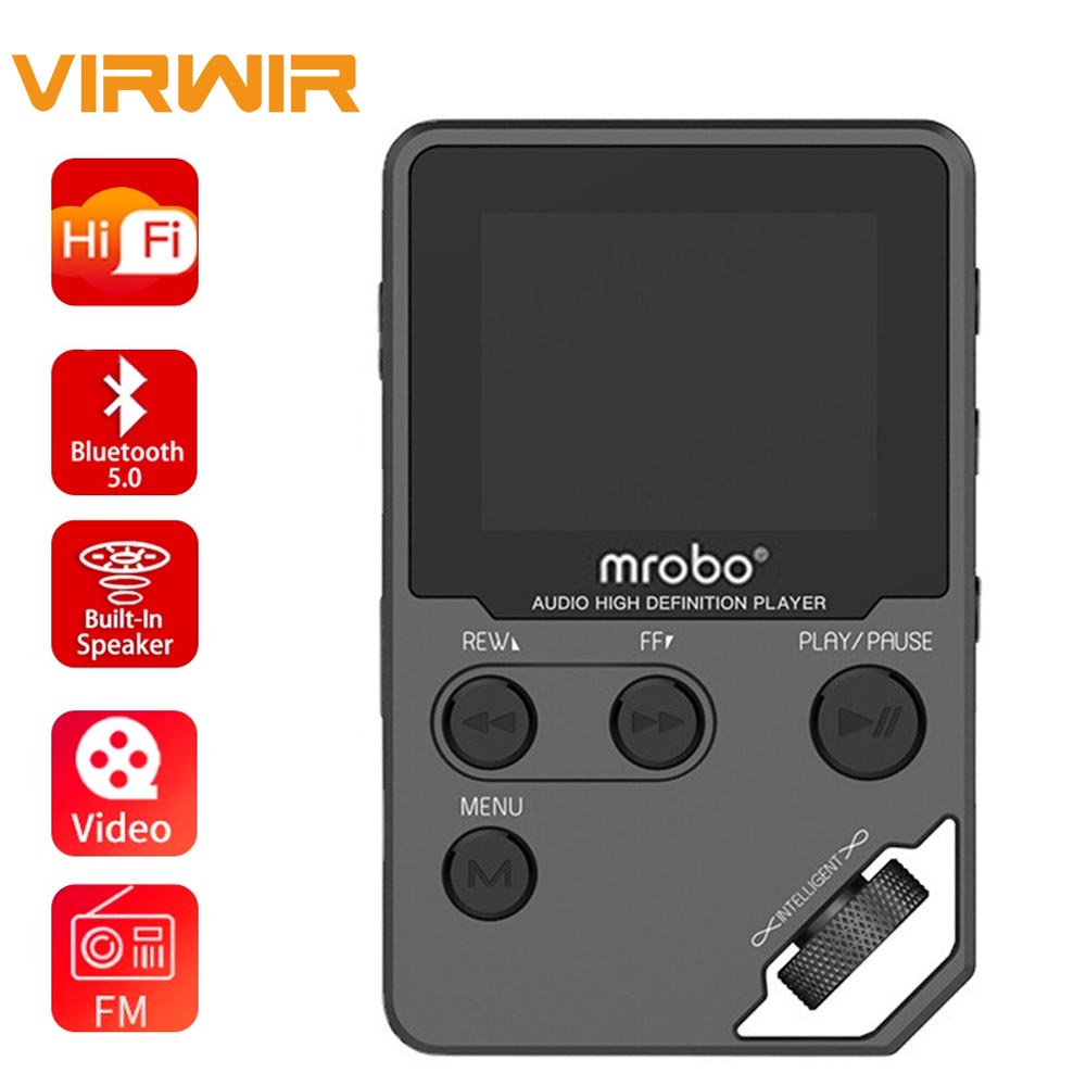 Virwir Portable Digital Mp3 Music Player 8gb Bluetooth Metal Media ...