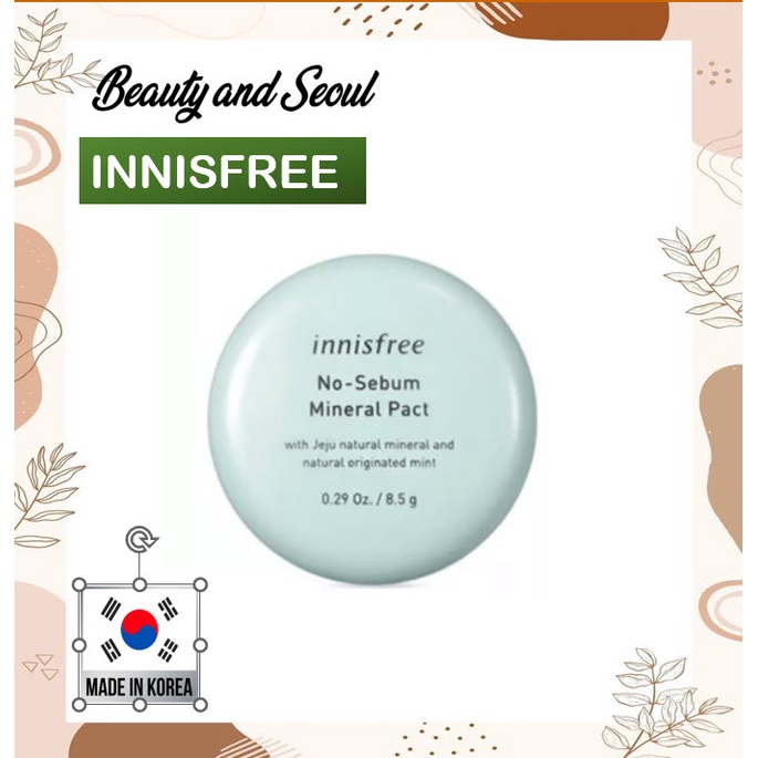 [INNISFREE] Innisfree No Sebum Mineral Pact - 8.5g | Shopee Philippines