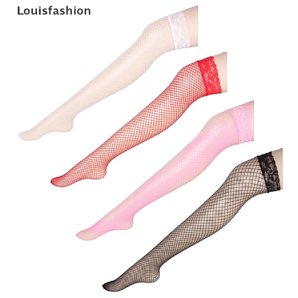 LFPH 2022 Women's Long Over Knee Stocking Lace Sexy Stockings Fishnet ...