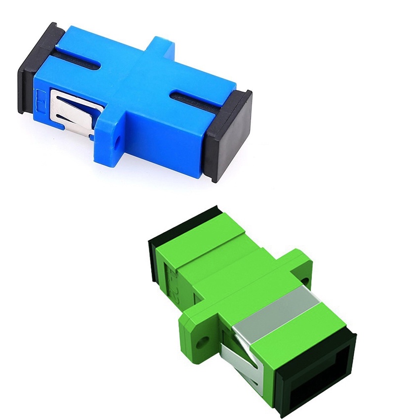 10 Pcs SC-UPC SC-APC Flange Coupler Adapter Connector Ftth Fiber Optic ...