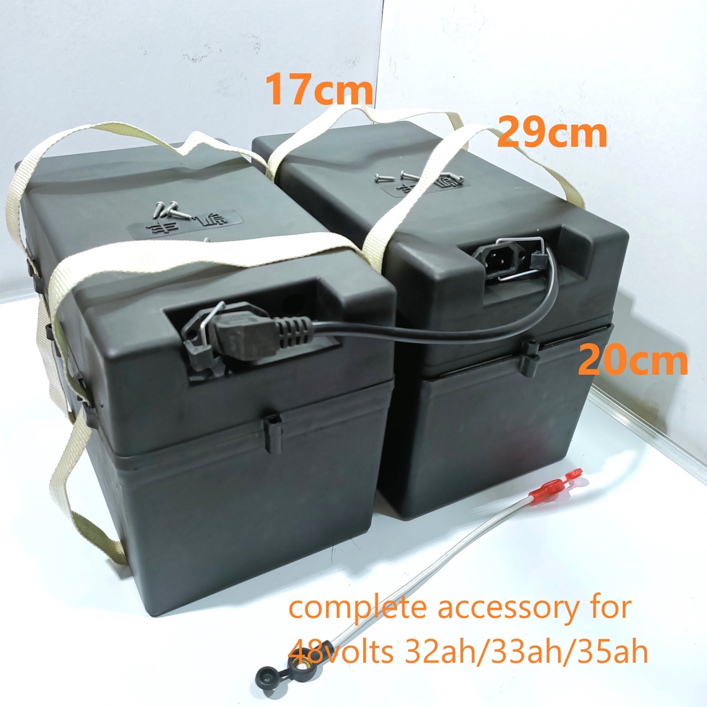 ebike battery box for 48volts 32AH/33AH/35AH complete set with wires ...