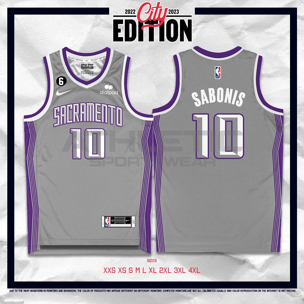 Athletic City Edition Domantas Sabonis Jersey 2022 Full Sublimation ...