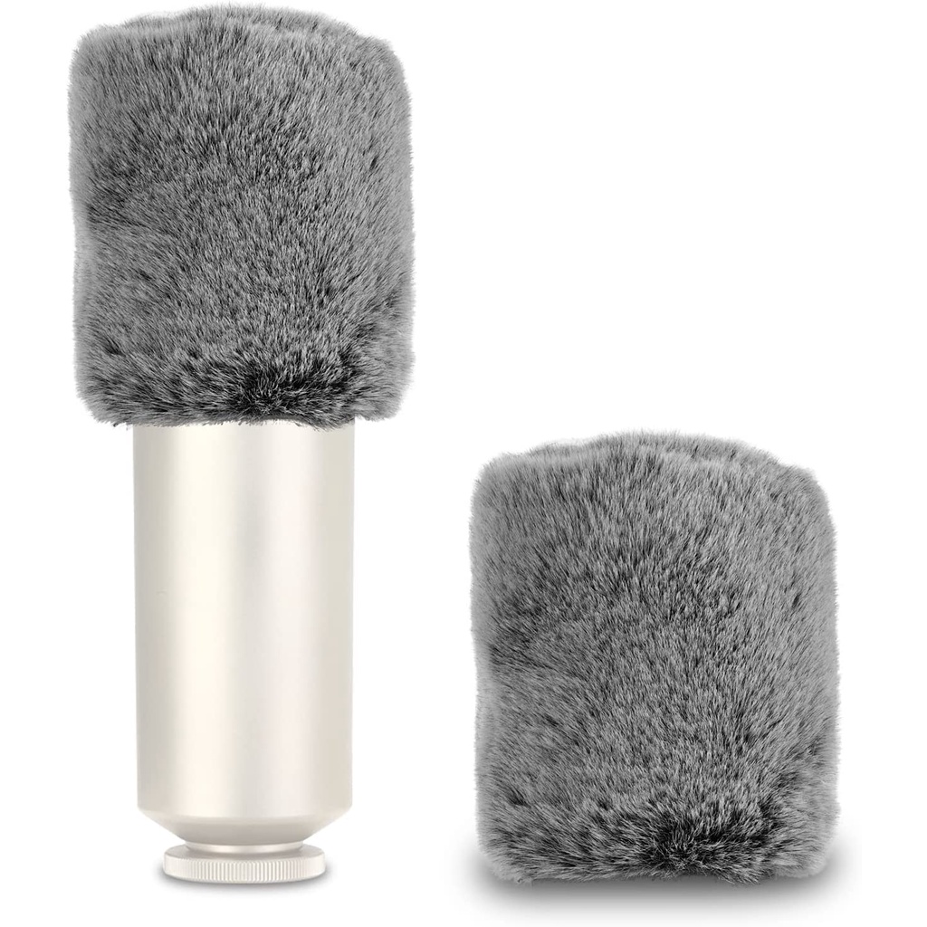 Geekria 2 Pack Microphone Furry Windscreen Compatible with RODE NT1 ...