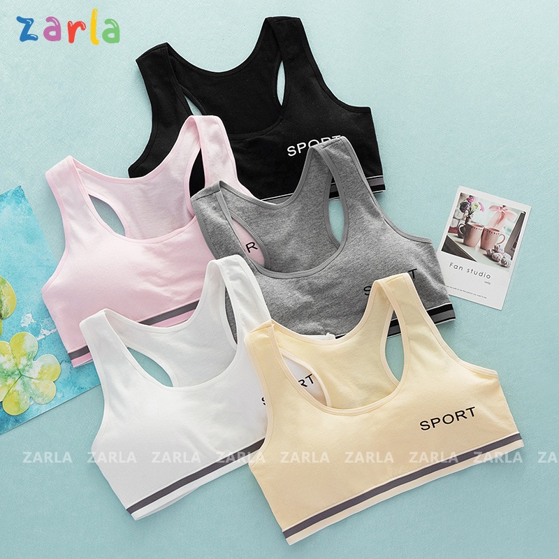 Girls Bra Cotton Development Period Vest No Steel Ring Junior School ...