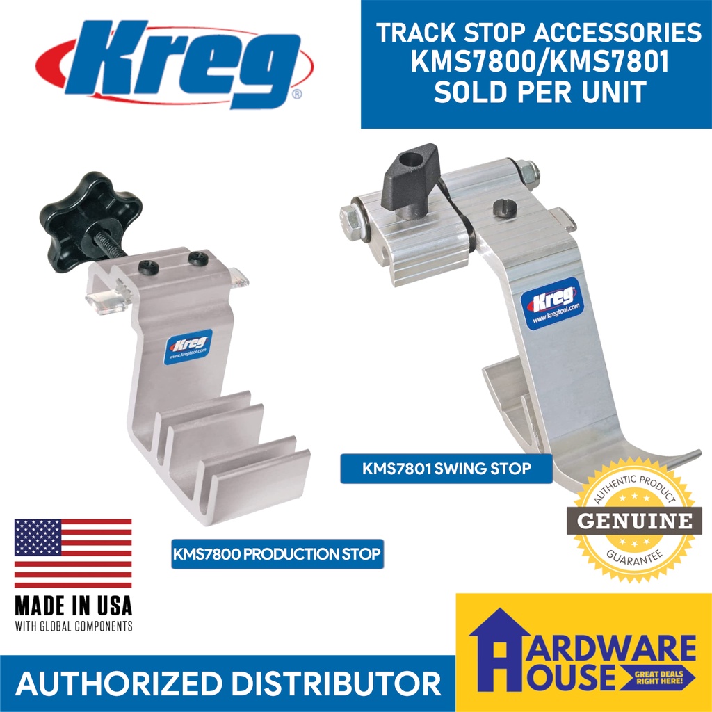 ORIGINAL KREG Track Swing / Production Stop Accessories For Table Miter ...