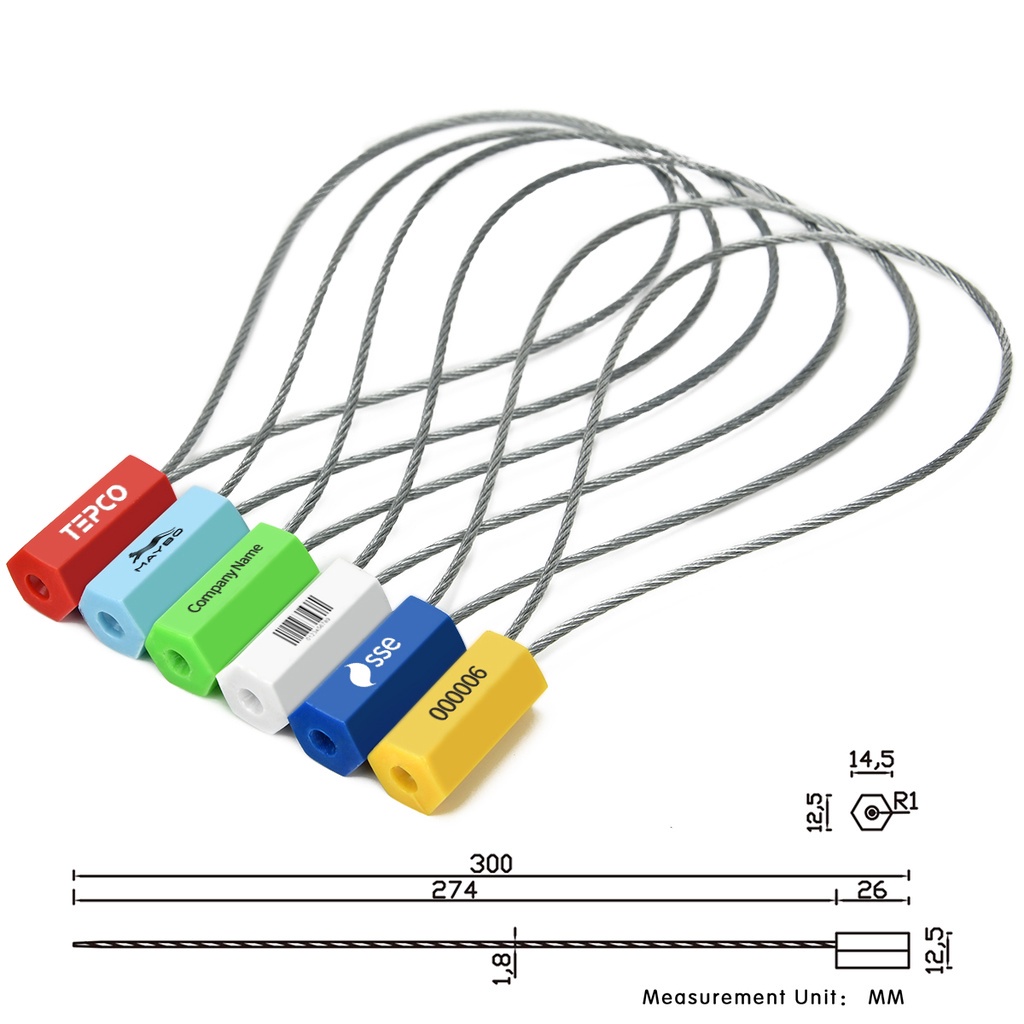 50PCSDisposable steel wire seal tank car seal container lead seal ...
