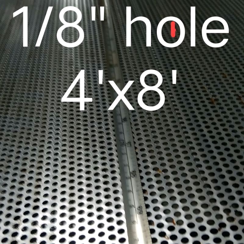 Perforated metal sheet/screen 1/8" hole 4ftx8ft | Shopee Philippines