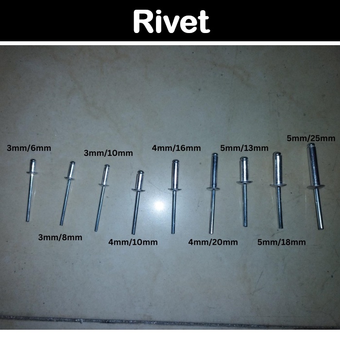 Rivet 3mm x 6mm to 5mmx25mm | Shopee Philippines