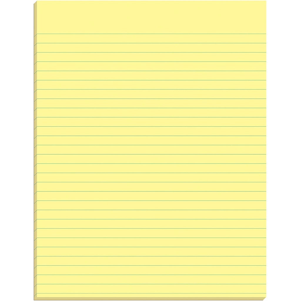 Yellow Pad Paper, Legal Pad, Gum-Top, One Pad, approx 80Sheets | Shopee ...