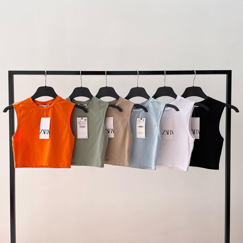 DEARCLOSET | Auth Zara Cropped Tank Top | Shopee Philippines