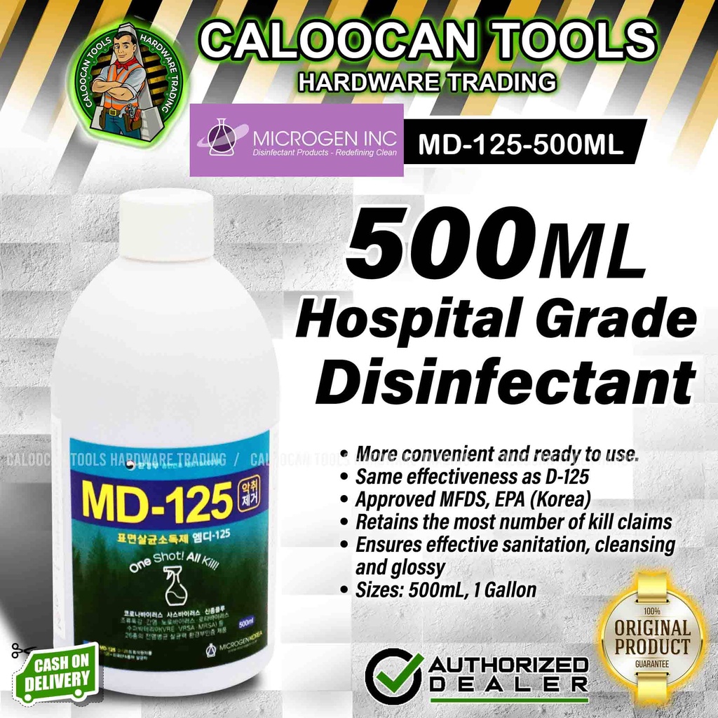 MICROGEN MD-125-500ML 500ML Hospital Grade Disinfectant CALOOCAN TOOLS ...