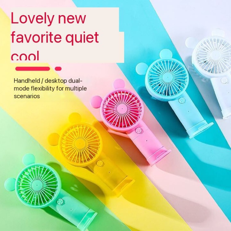 MICKEY MINIFAN RECHARGEABLE EAR MICKEY MOUSE STYLE CUTE MACARON COLOR'S ...