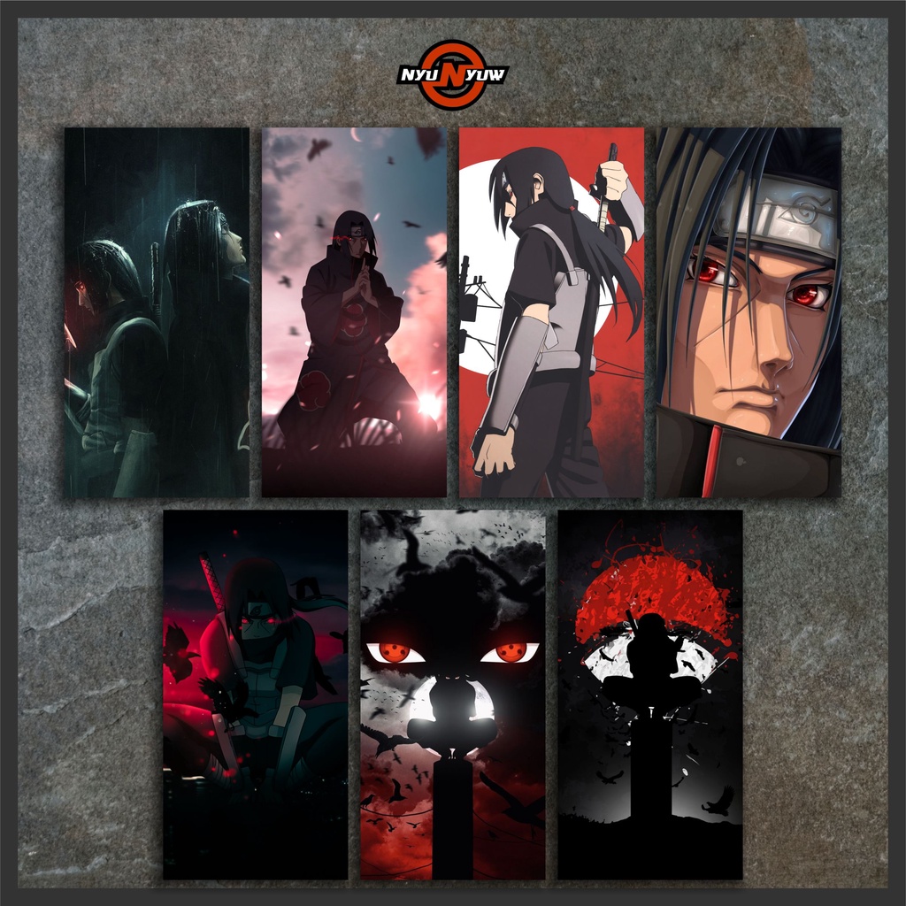 HIASAN DINDING KAYU 15 X 30cm Poster Wood Anime UCHIHA ITACHI Wall ...
