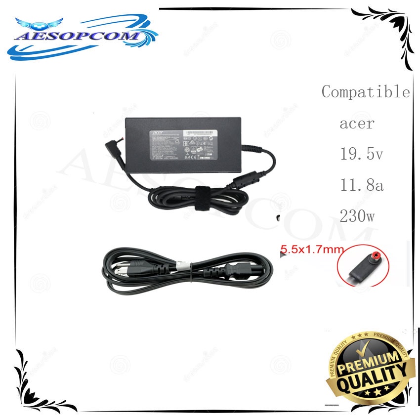 AP-1 laptop charger for Acer 19.5V 11.8A 230W Red pin 5.5mm x 1.7mm ...