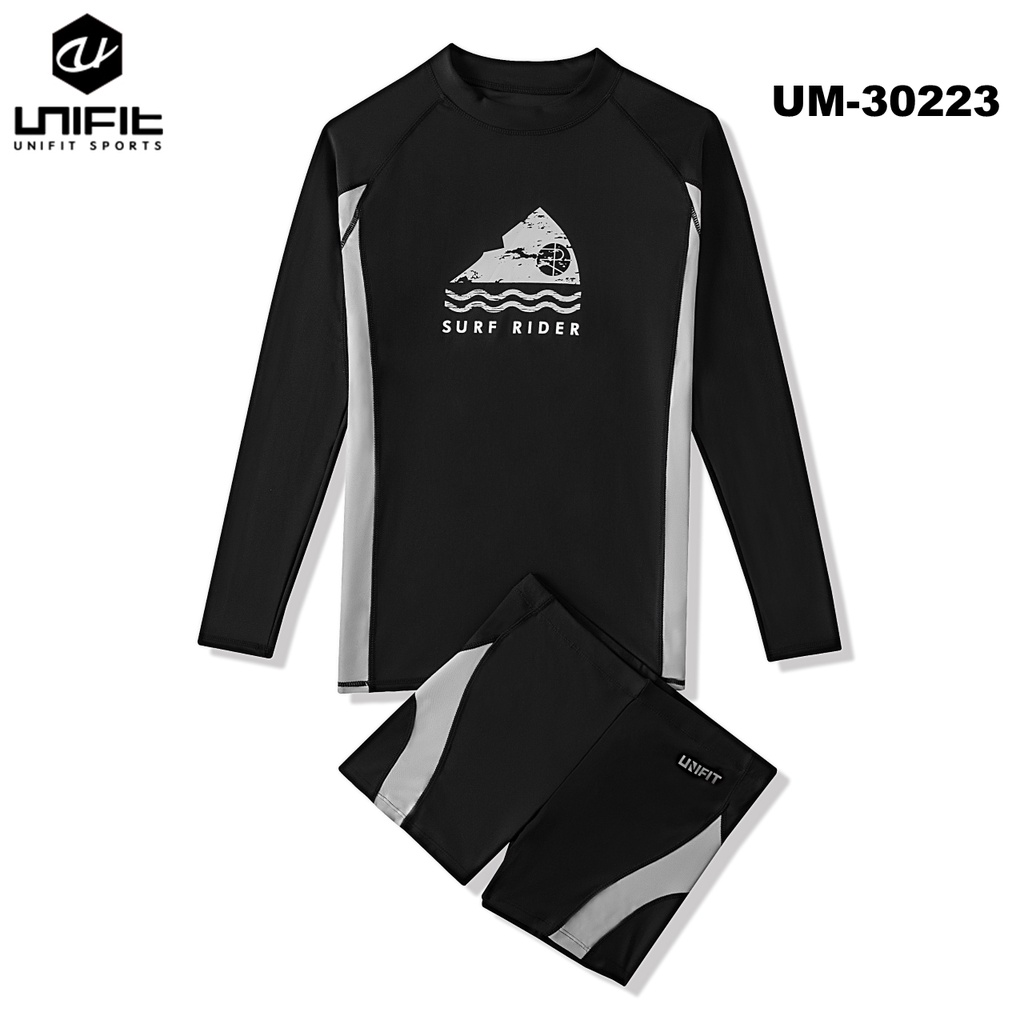 UNIFIT Men's Rash Guard Swimsuit Swimwear Dri-Fit Rush Guard Terno UM ...
