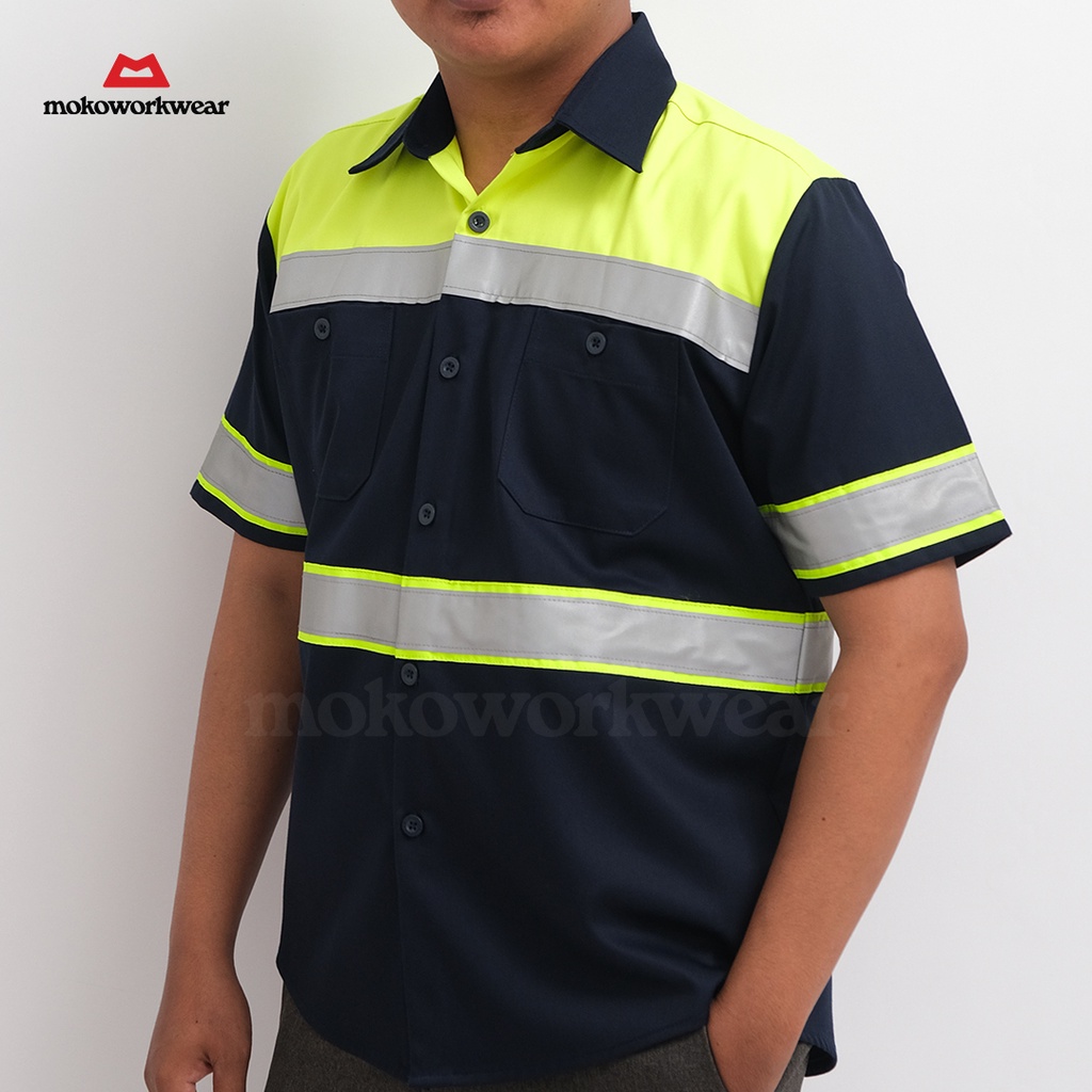 Lime NAVY Short WEARPACK SAFETY WEARPACK | Shopee Philippines