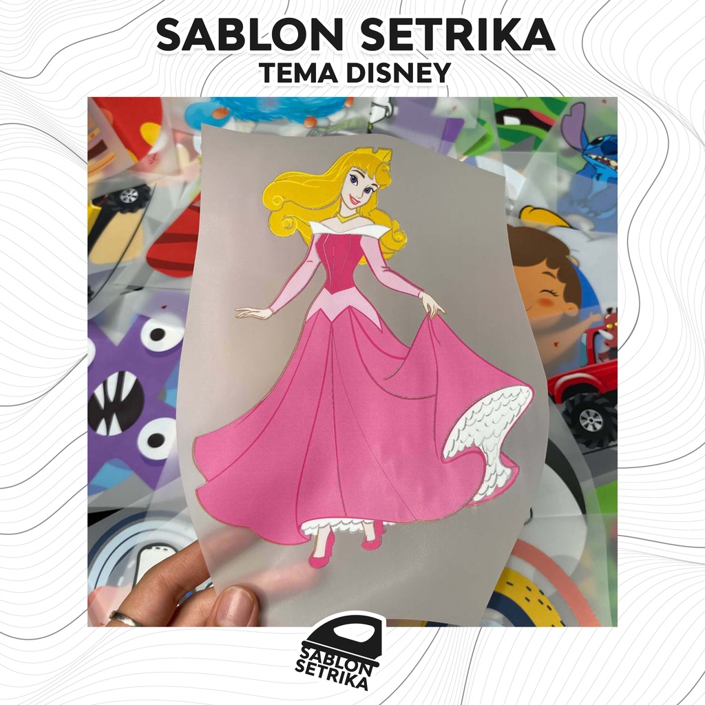 Disney PRINCESS Cartoon Theme Screen PRINTING DTF PRINTING Iron Screen ...