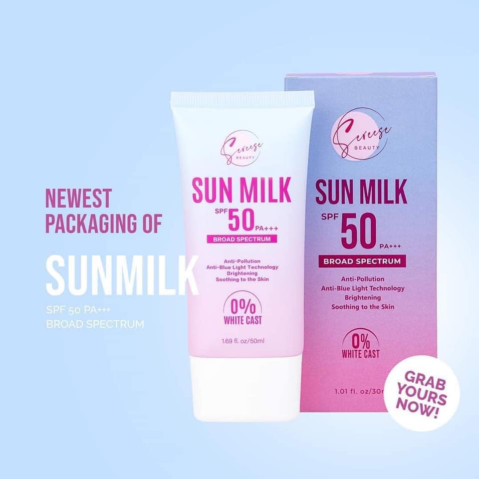 Sereese Beauty Sun Milk 50 SPF PA+++ New Packaging | Shopee Philippines