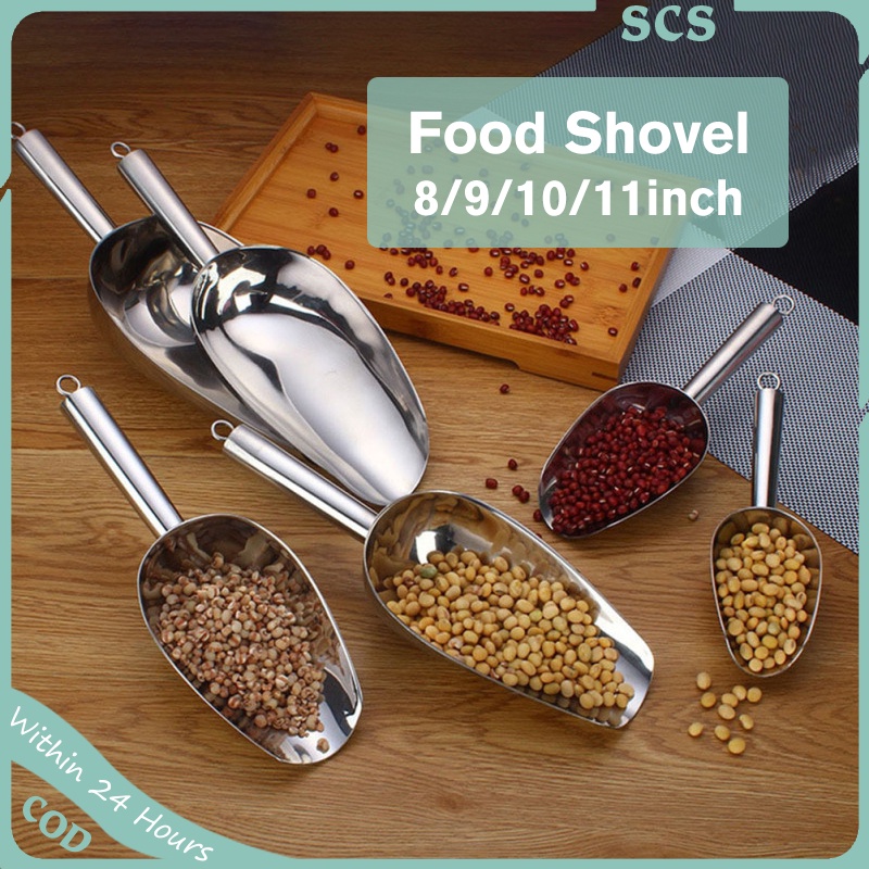 Stainless Steel Ice Scoop 8/9/10/11 Inch Metal Food Scoop,for Kitchen ...
