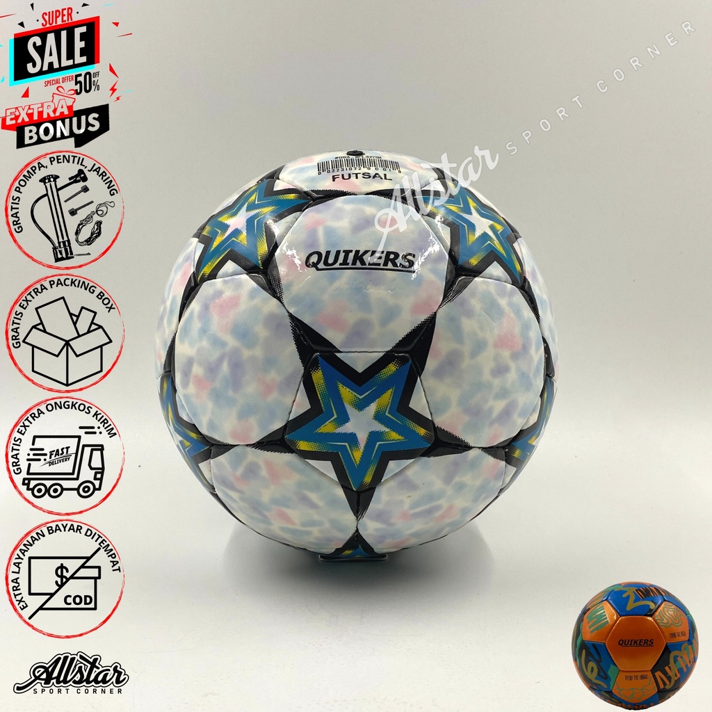 LOKAL Futsal ball size 4 original local putsal ball indoor outdoor quickers | Shopee Philippines