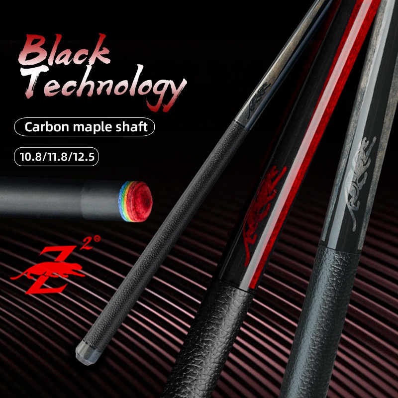 Billiard Cue PREOAIDR 3142 Pool Cue Carbon Maple Shaft Black Technology ...