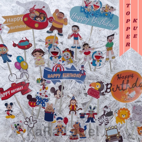 Cake Topper / Birthday Cake Decoration / Character Birthday Topper ...