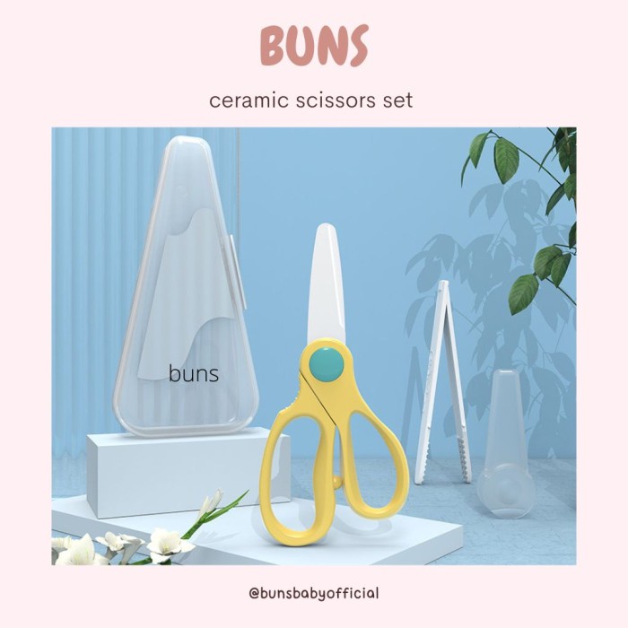 Buns premium ceramic scissors set Clamp FREE CASE | Ceramic Scissors ...