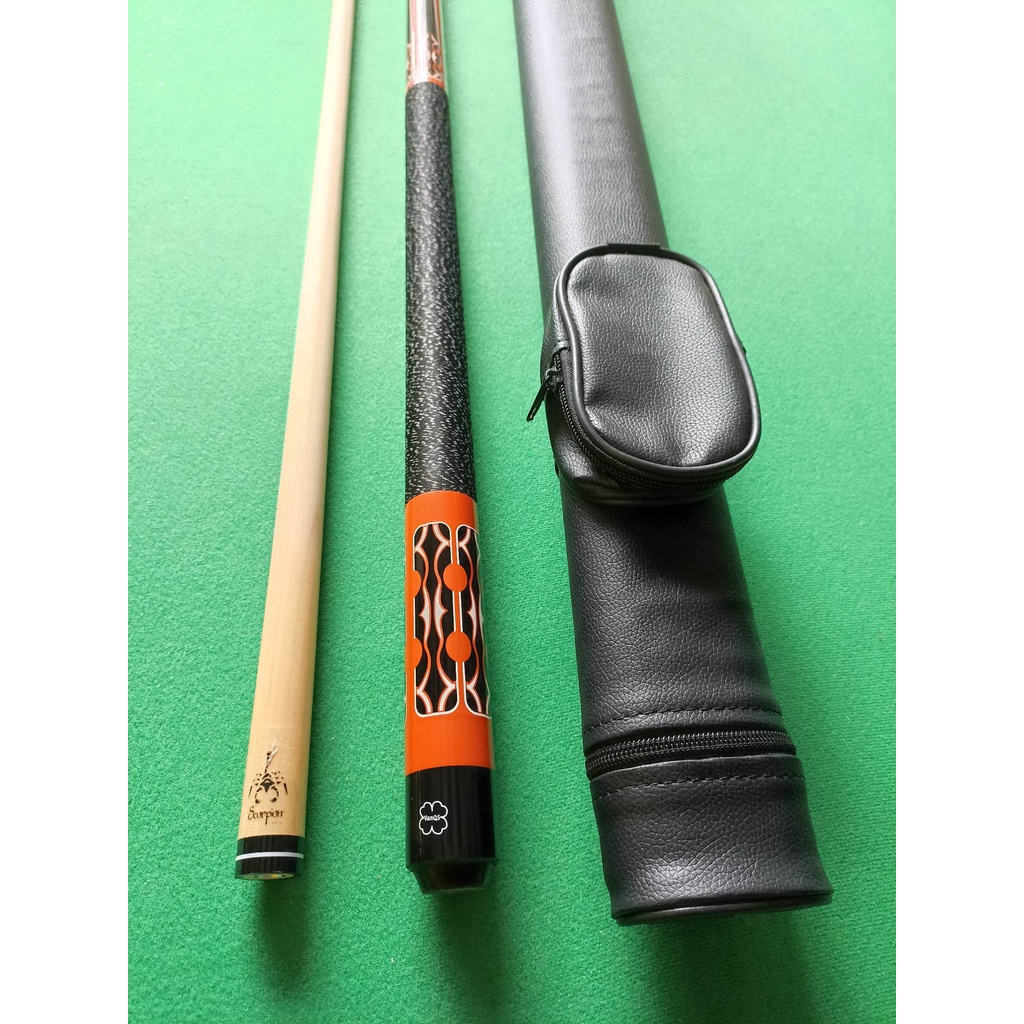 Scorpion maple orange billiard cue stick with 1x1 hardcase /tako at ...
