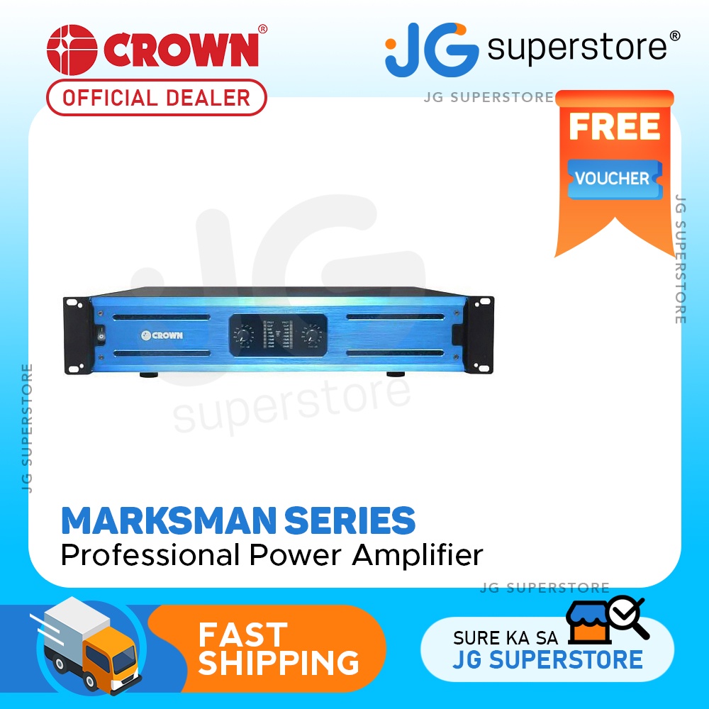 Crown 600W / 1000W Marksman Series Professional Power Amplifier w/ Dual ...